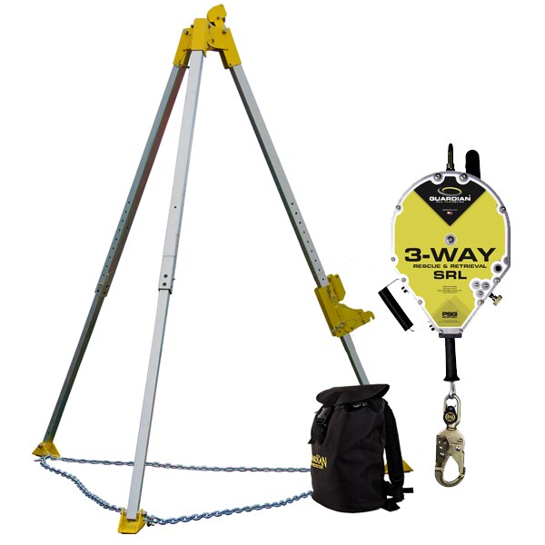 Guardian Confined Space Kit with Tripod and 50' Retrieval | Lawlor Safety