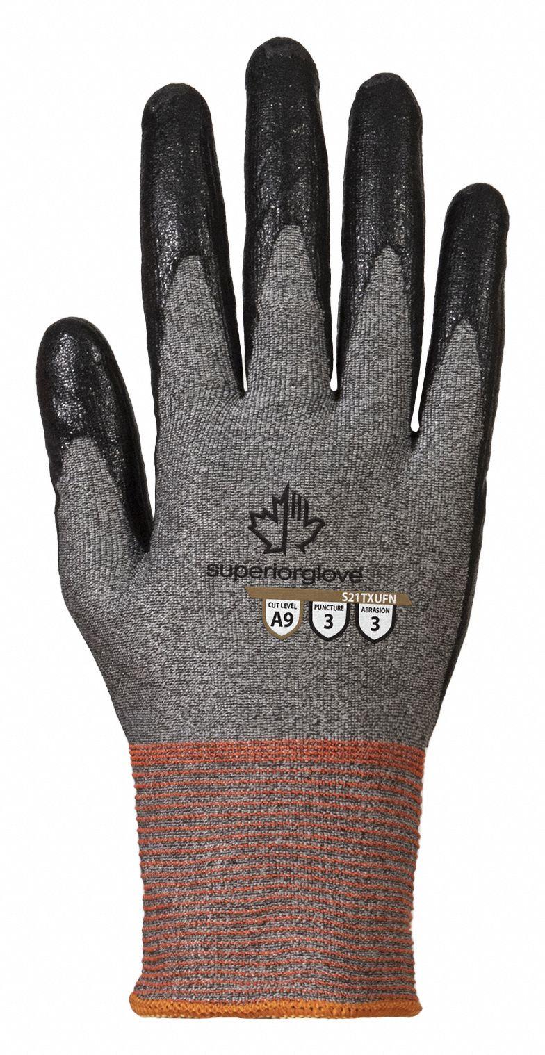 Superior Glove Tenactiv 21 Gauge Nitrile Palm A9 Cut Resistant Glove ...