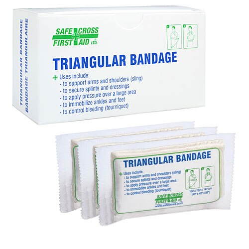 SafeCross Triangular Bandage - 3/box | Lawlor Safety